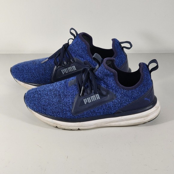 Puma | Shoes | Puma 925604 Enzo Mens Blue Woven Top Running Shoes Size ...
